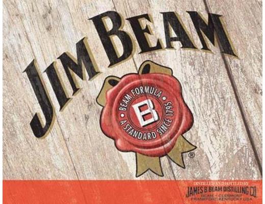 JIM BEAM METAL SIGN : SIGNS>Vintage Tin Signs | BD1652 | Diecast Depot ...