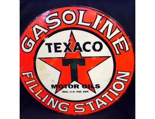 TEXACO MOTOR OILS ROUND METAL SIGN : SIGNS>Vintage Tin Signs | GA364 ...
