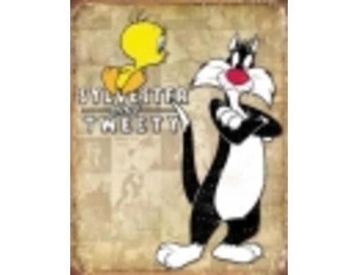 TWEETY & SYLVESTER RETRO : SIGNS>Vintage Tin Signs | PD1857 | Diecast ...