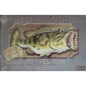 REDNECK BASS METAL SIGN : SIGNS>Vintage Tin Signs | C100 | Diecast ...