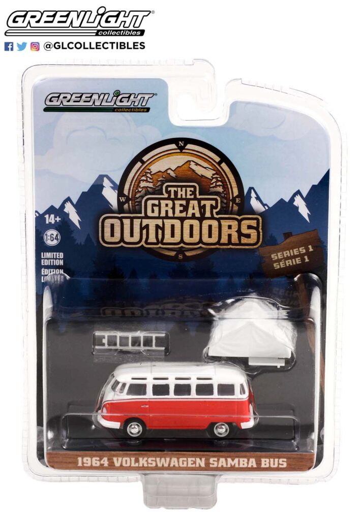 1964 Volkswagen Samba Bus with Camp'otel Cartop Sleeper Tent | Diecast ...