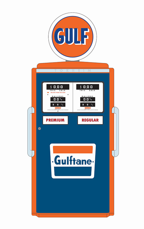 Gulf - 1954 Tokheim 350 Twin Gas Pump | Diecast Depot